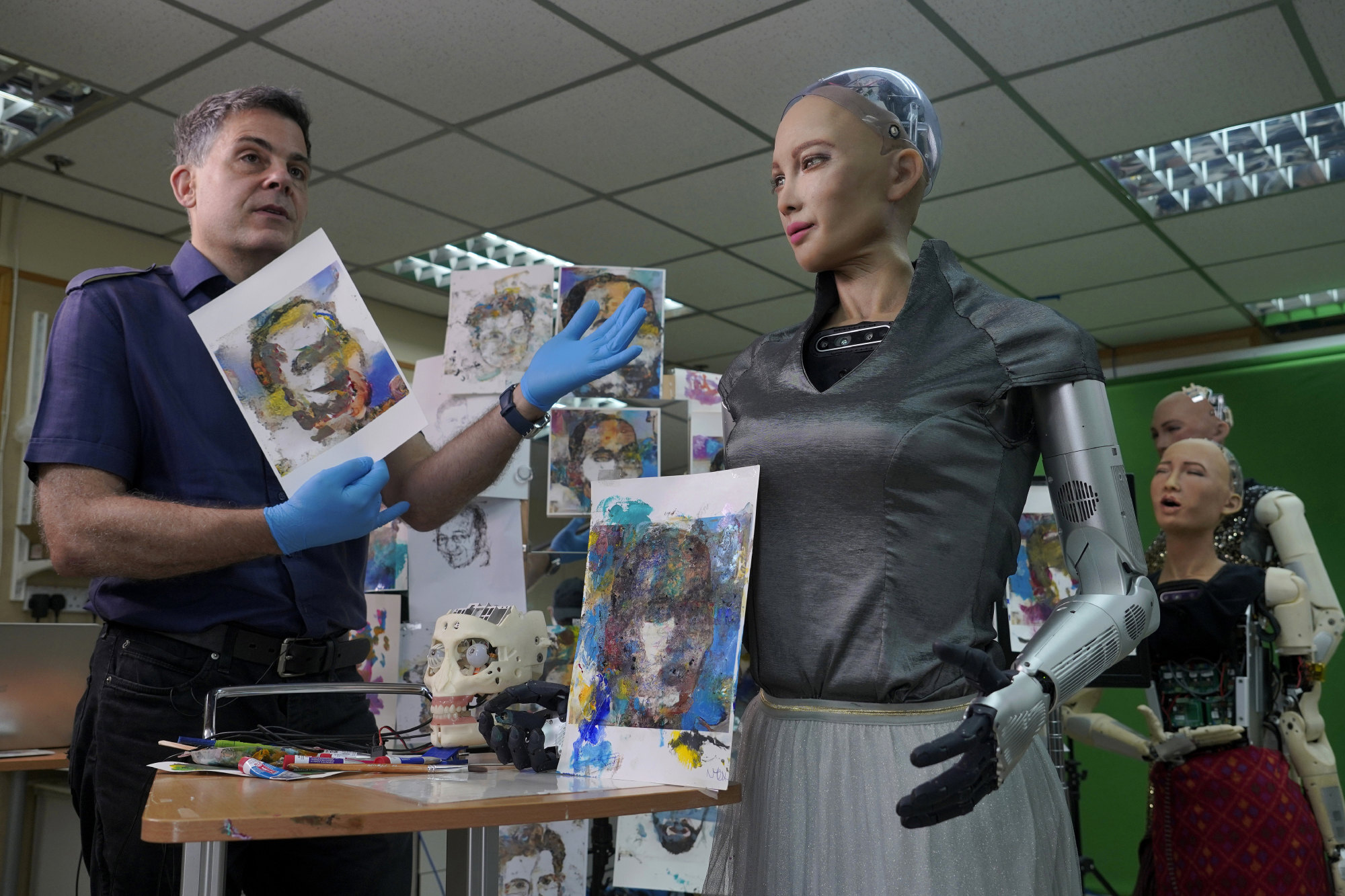Humanoid robot’s NFT art sells for US$688,888 as frenzy in new market ...