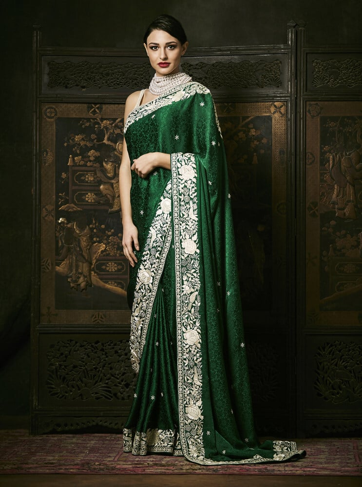 How the Parsee gara, or sari, has Chinese influences and history woven ...