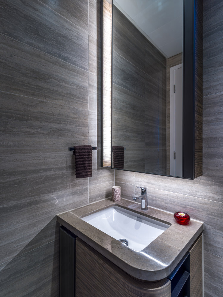 Rooftop jacuzzi, bold yellow sofa and a faux-leather wall give ...