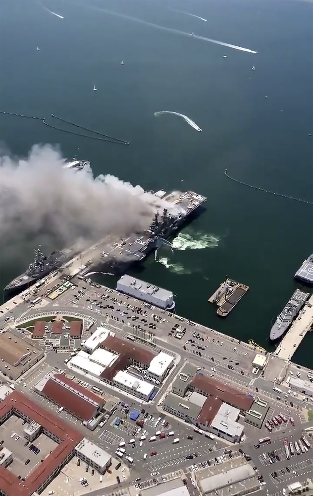 Sailor blamed for devastating US warship fire ‘disgruntled’ after ...