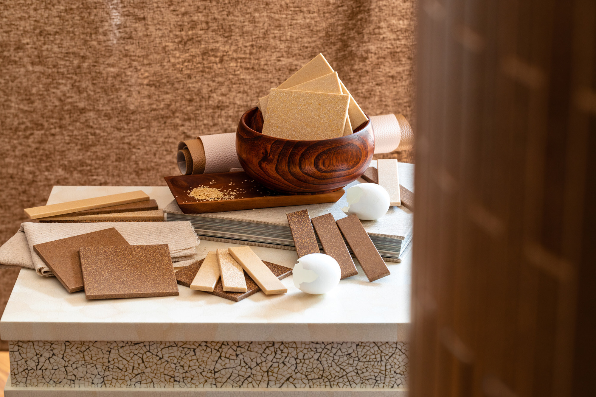 Sustainable design: tiles made from upcycled eggshells more durable ...