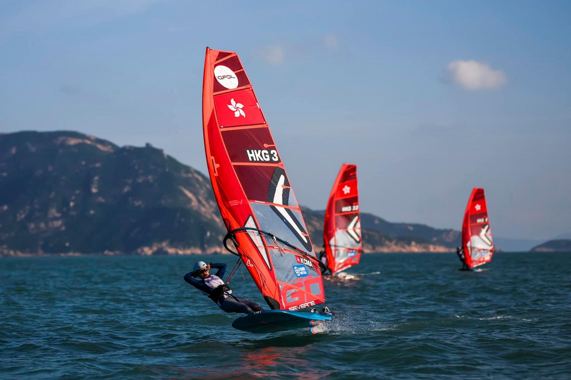 Hong Kong’s windsurfers dominate early action at Asian Sailing ...