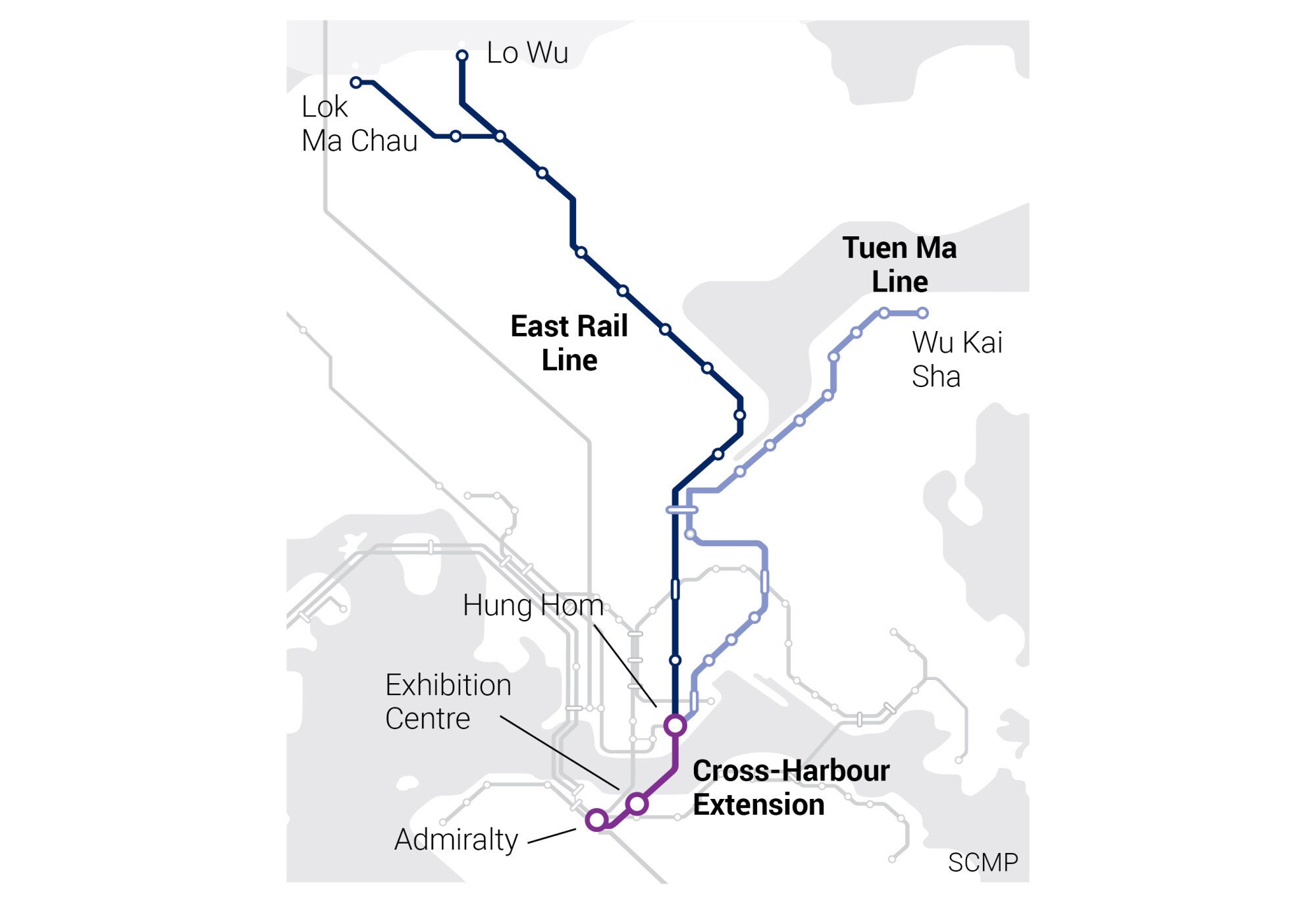 Cross-harbour section of Hong Kong’s most expensive rail project to ...