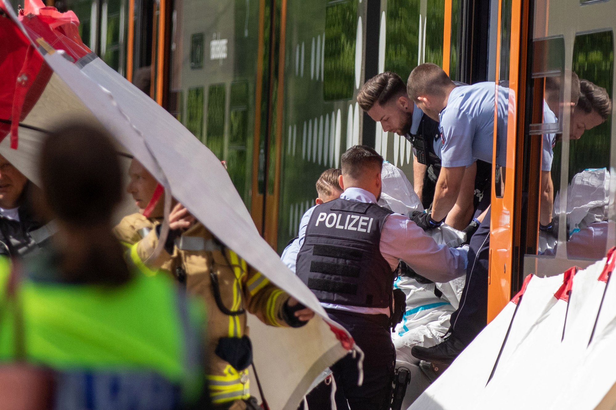 Off-duty police officer and two passengers on German train overpower ...