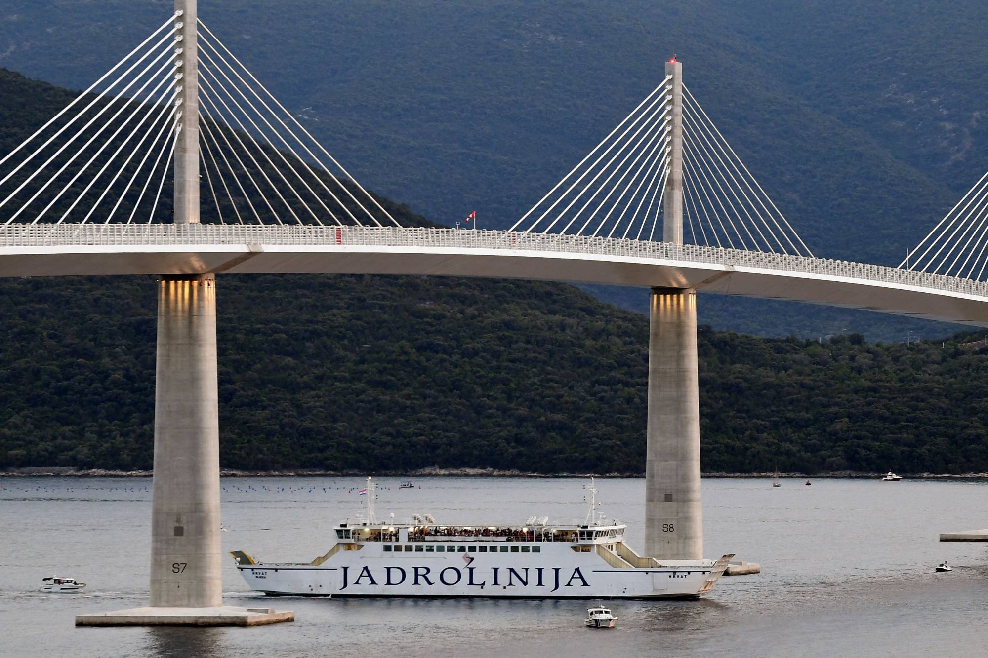 Croatia opens China-built bridge that bypasses Bosnia to get to ...