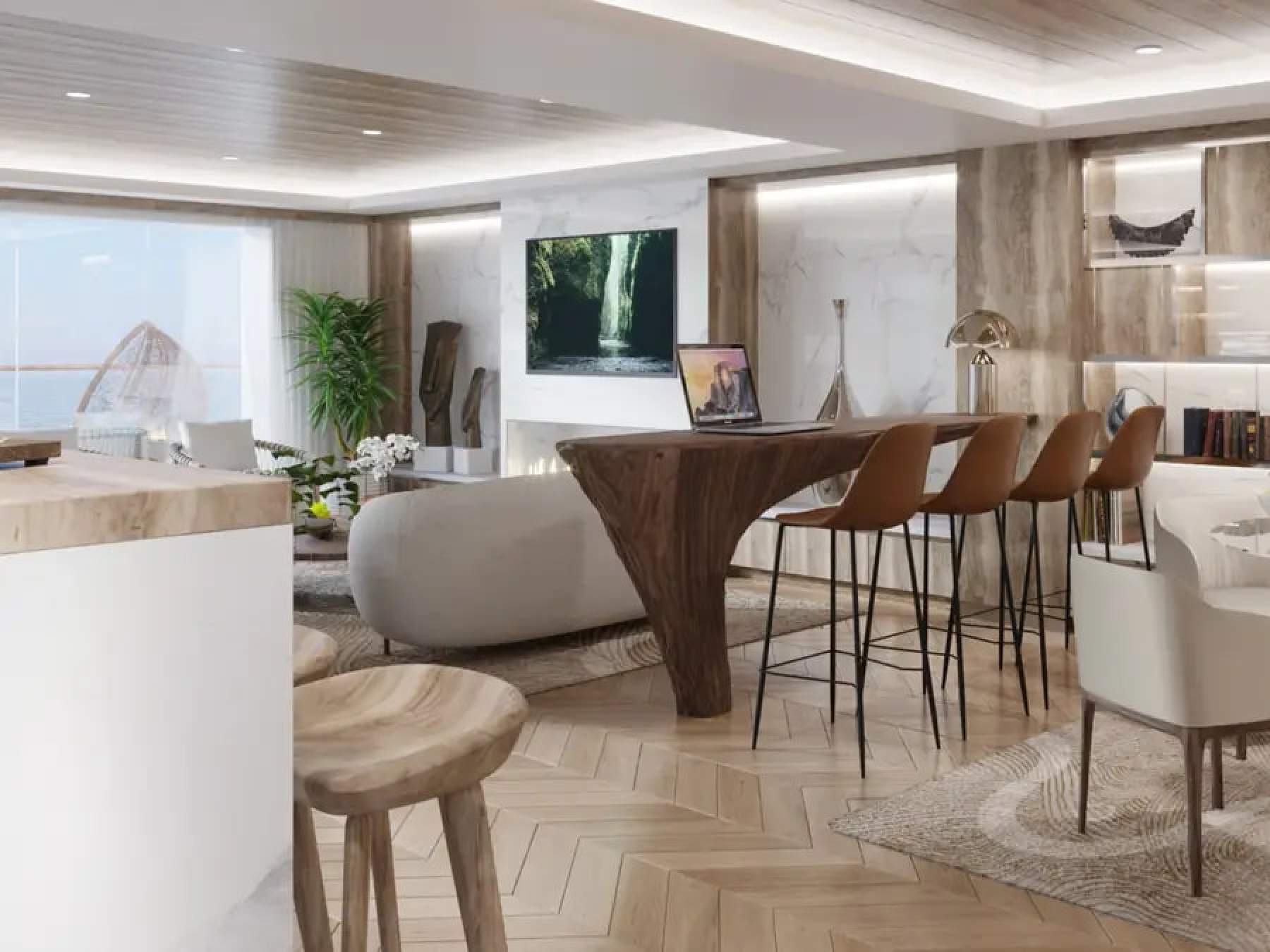 Inside the luxury cruise ship that allows residents to live at sea ...