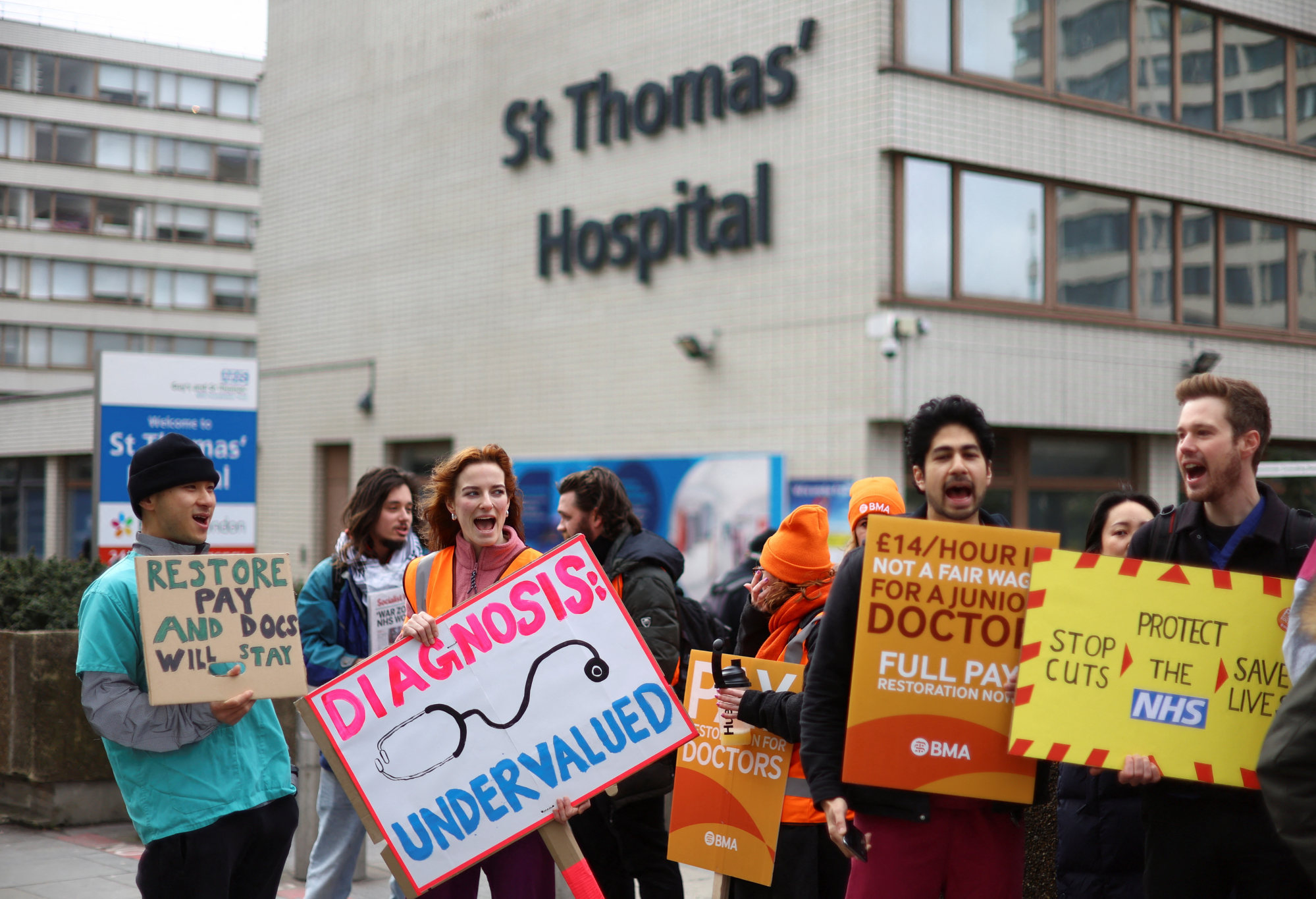 Britain’s winter of labour strikes continues as thousands of hospital ...