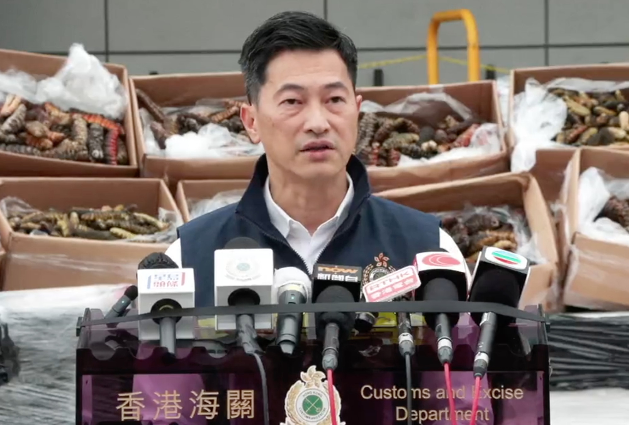 Hong Kong customs arrests 2 suspects over smuggled goods worth HK$11 ...