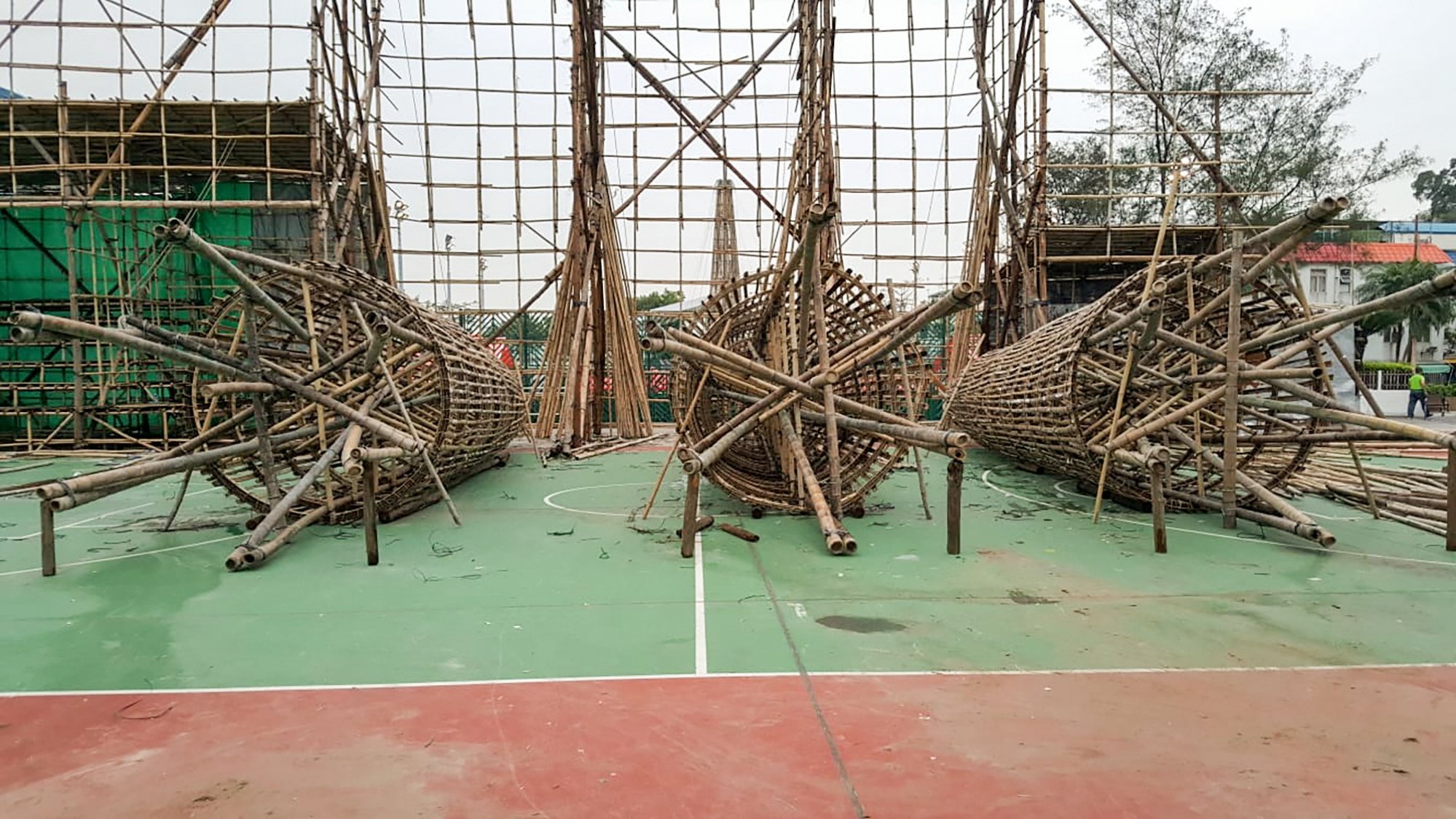 Hong Kong bun-tower builder happy to return and create traditional ...