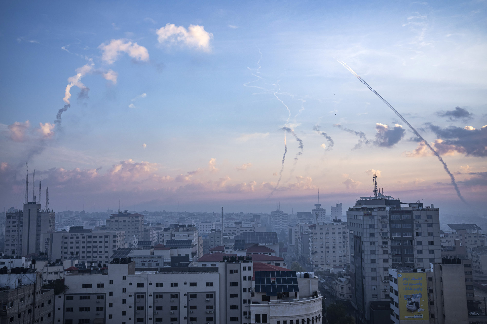 Israel says at ‘war’ after Hamas’ rocket barrages, militant ...
