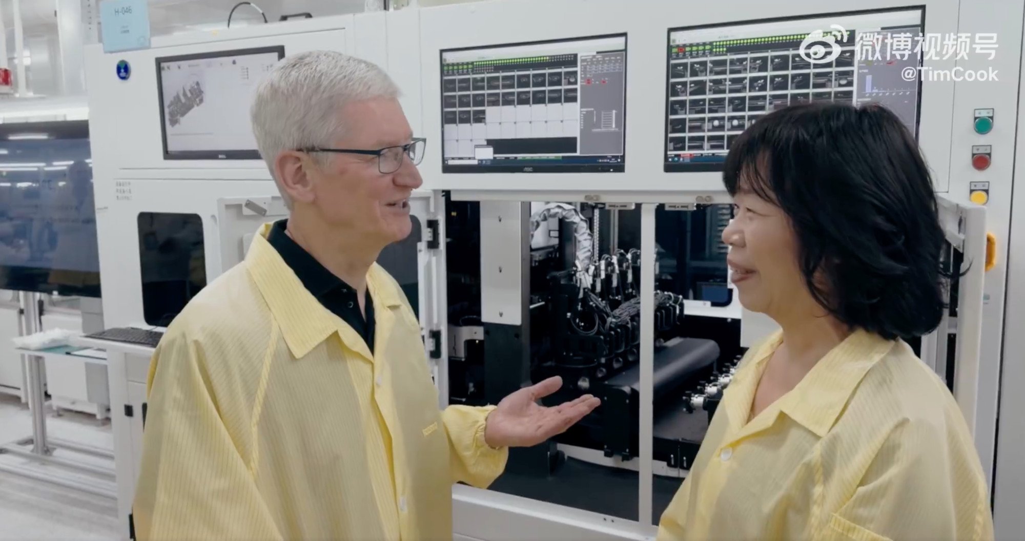 Apple CEO Tim Cook visits factory of major Chinese supplier Luxshare ...
