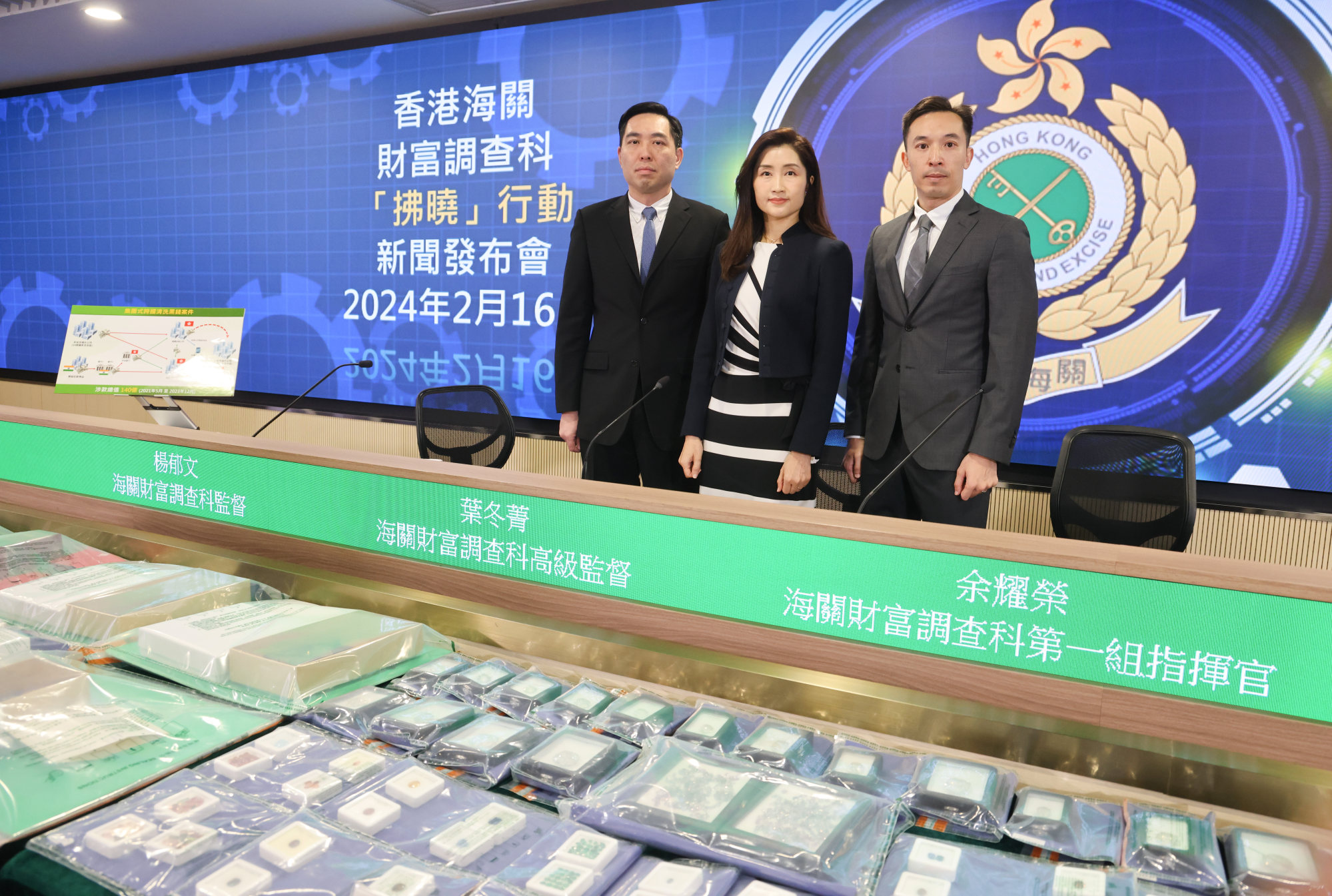 Hong Kong customs arrests 7 linked to syndicate that laundered record ...