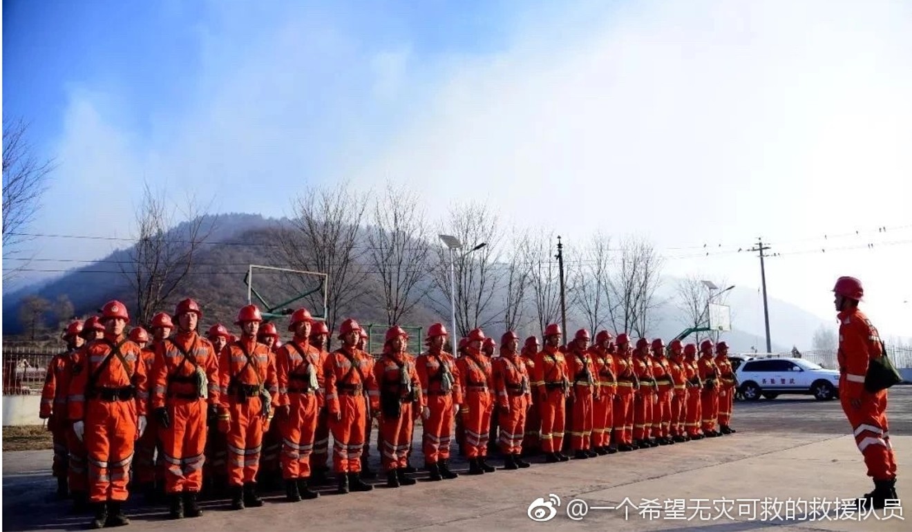 Firefighters battle to control forest fire in northern China in gale ...