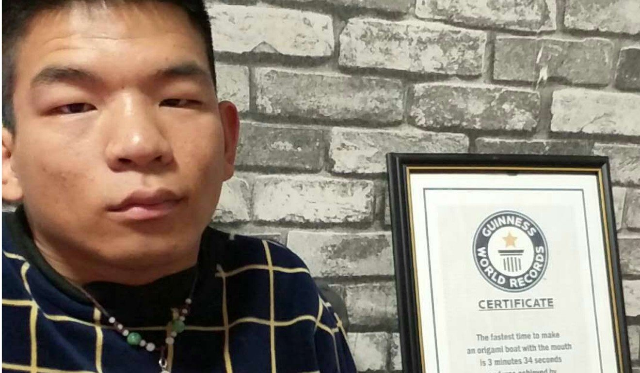 Meet the Chinese man making origami with his mouth and money for his ...