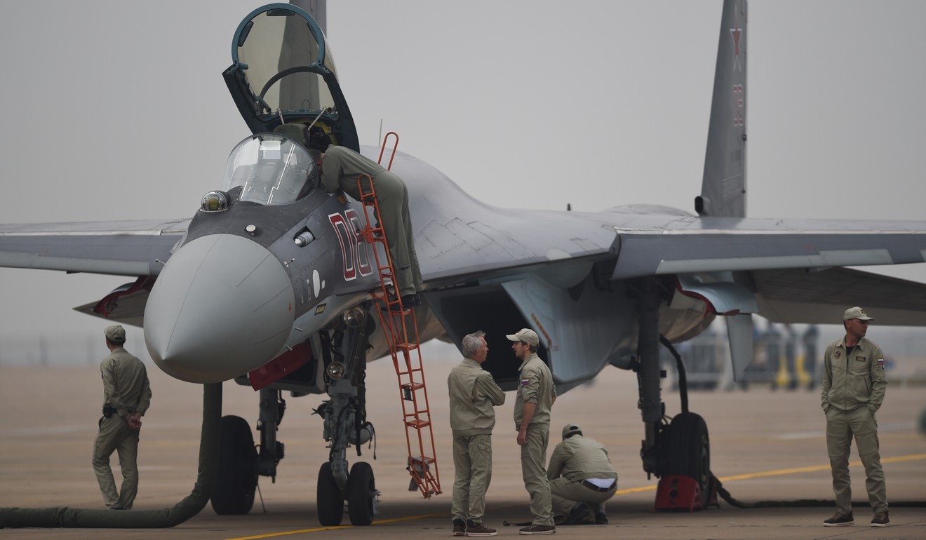 Beijing’s upgraded Su-35 fighter jets put through paces over South ...