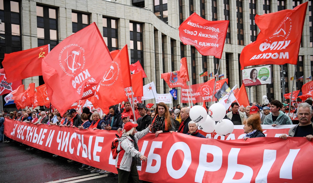 One-man protests in Moscow as Russian opposition demands fair elections ...