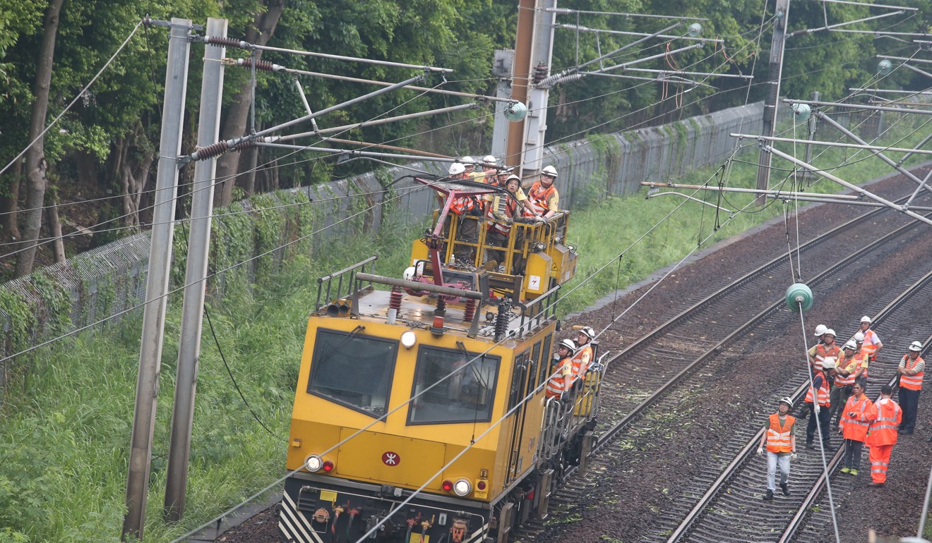 MTR services on East Rail line gradually return to normal after tree ...