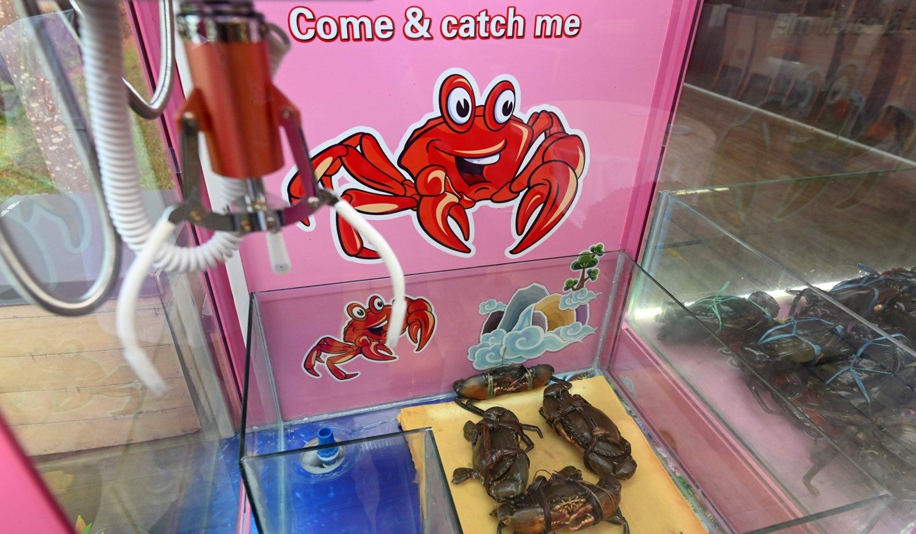 Grab-a-crab? Anger at Singapore restaurant’s arcade-style claw machine ...