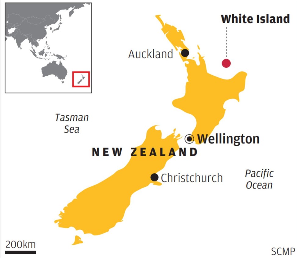 White Island New Zealand Map