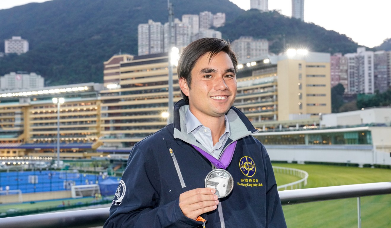 Hong Kong equestrian stars Thomas Ho and Kenneth Cheng hold their ...