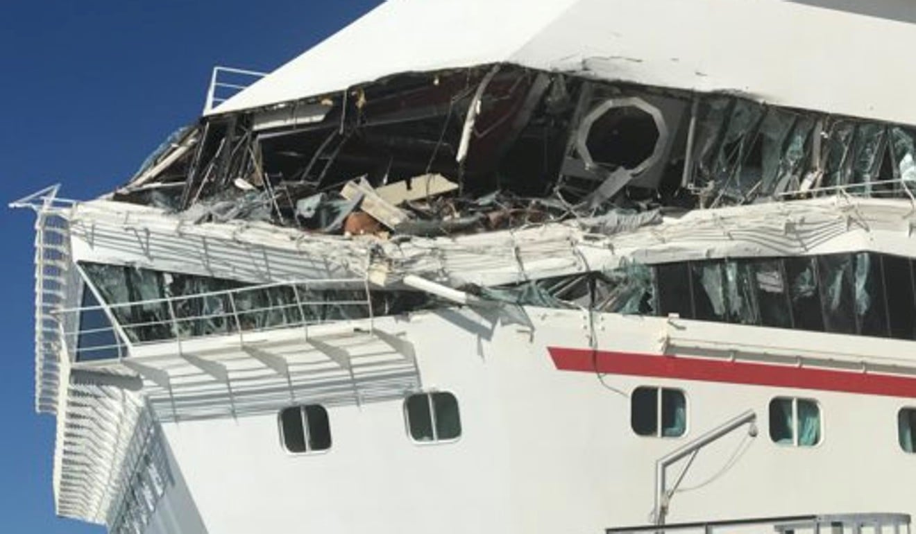 Six injured as giant cruise ships collide off Mexico | South China ...