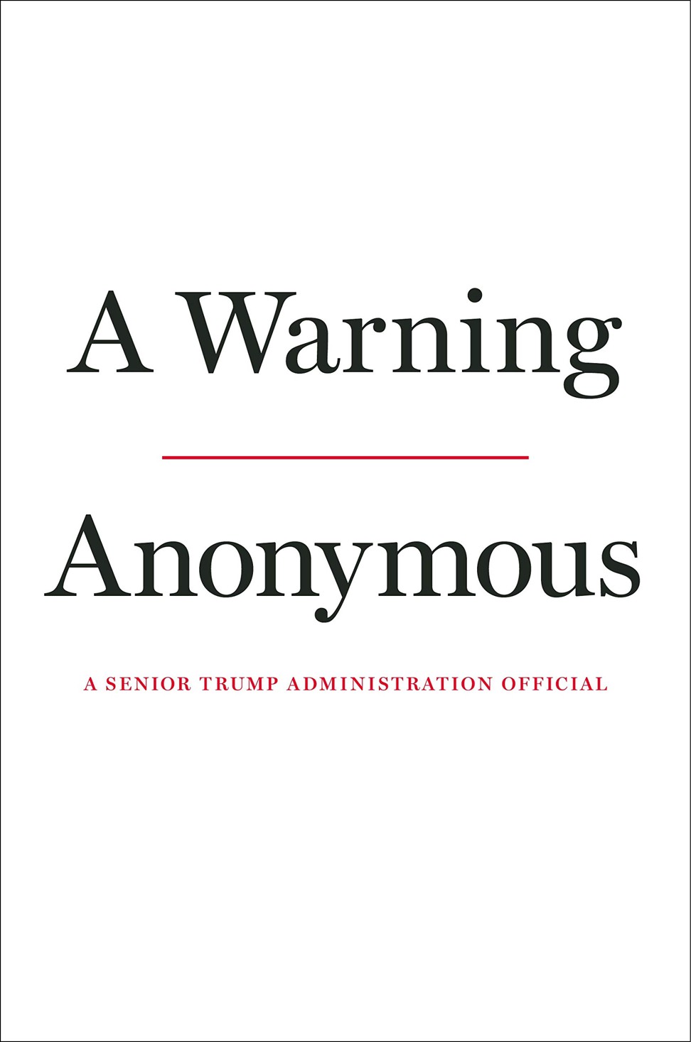 Anonymous ‘A Warning’ author not top National Security Council worker ...