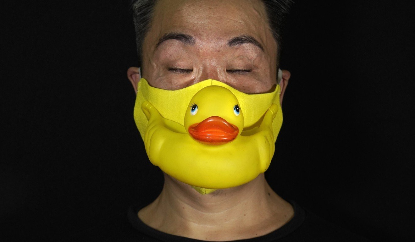 Artistic face masks reflect the Covid-19 pandemic, Hong Kong politics ...