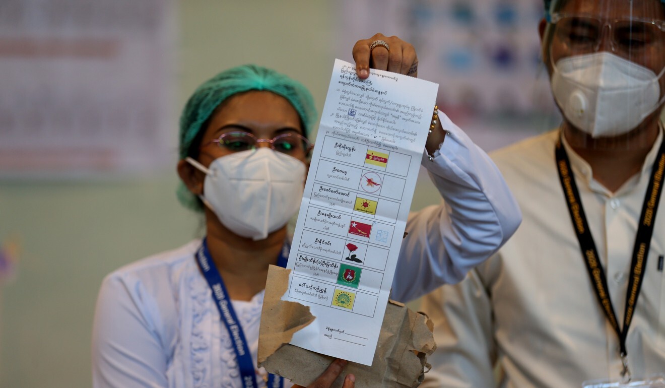 Myanmar’s ruling party claims victory in elections based on unofficial ...