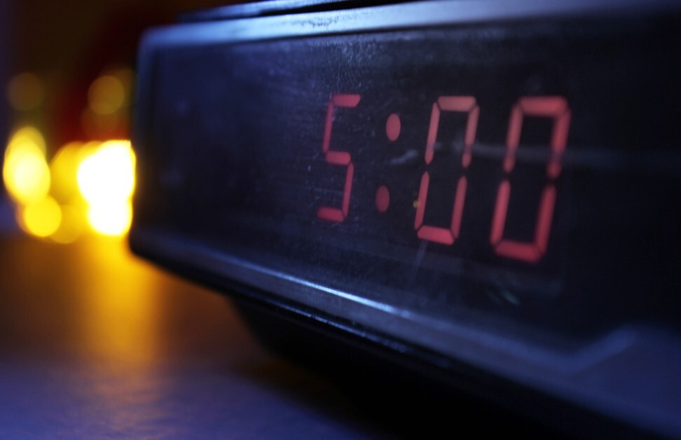 Getting up early – the benefits of a 5am start include time to work out ...