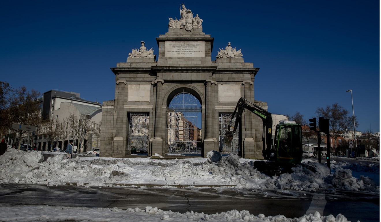 Spain hit by record-breaking cold weather after worst snowstorm in ...