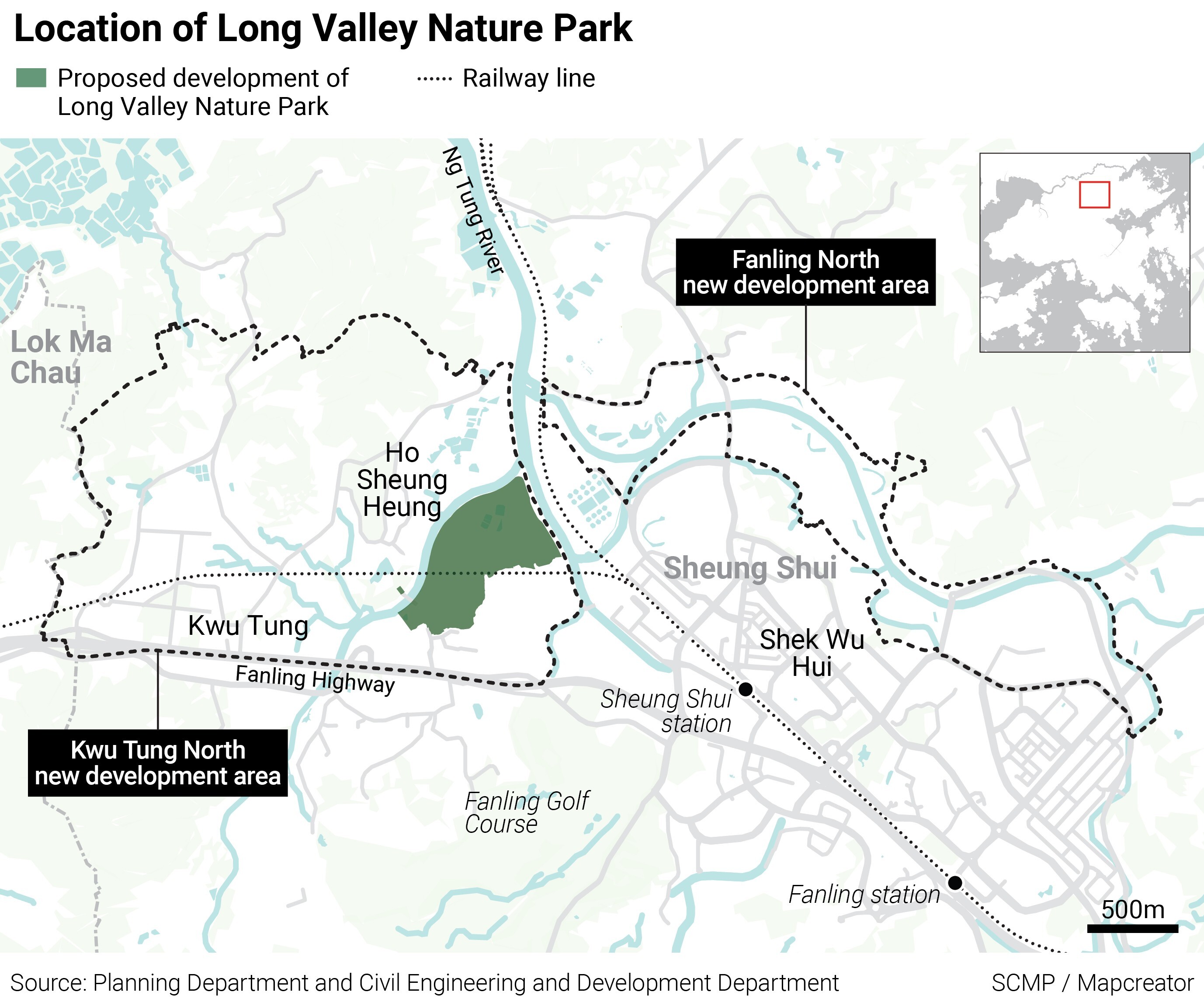 Hong Kong restores abandoned farmland for Long Valley Nature Park in ...