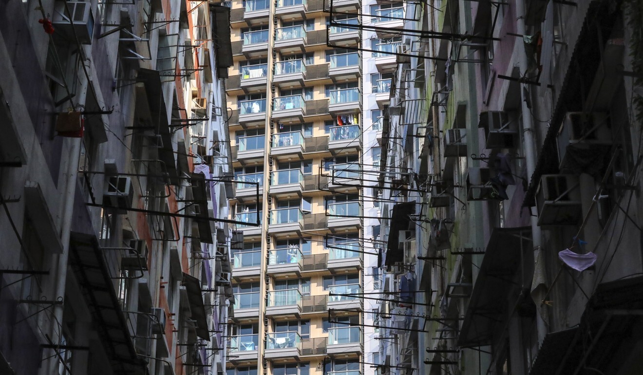 Average monthly rent per square foot for subdivided flats in Hong Kong ...