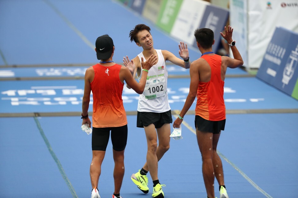 Hong Kong, together: Chan Ka-ho and Gi Ka-man cross half-marathon ...