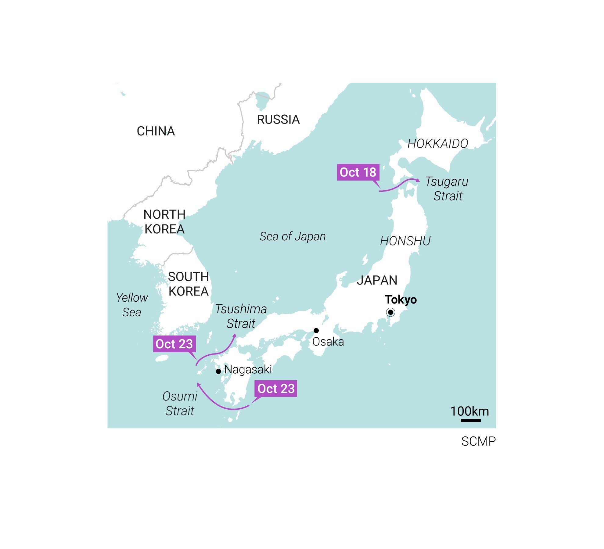 Japan spots Russian warships off coast after joint China-Russia patrols ...