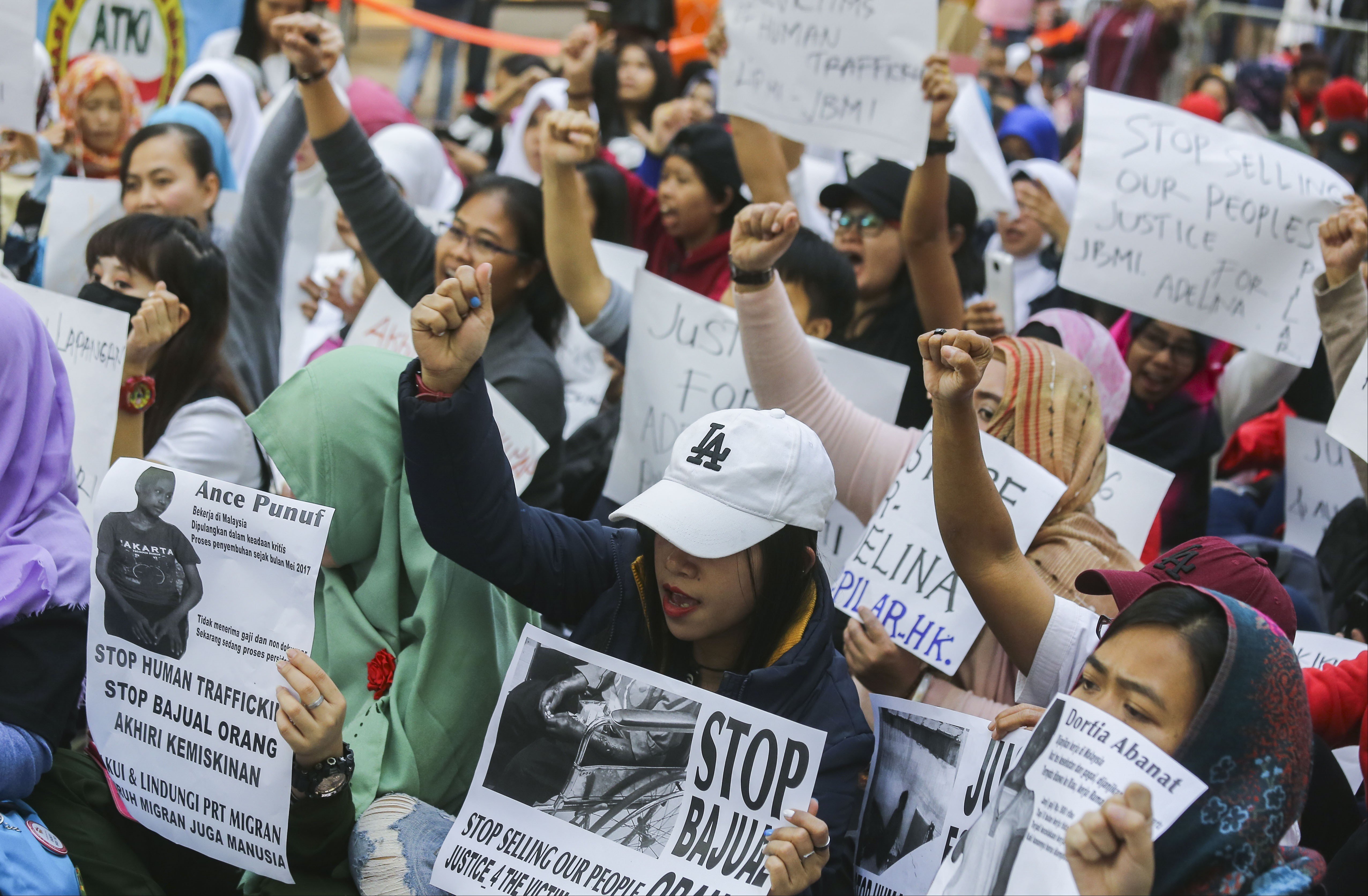 Human Trafficking Protest