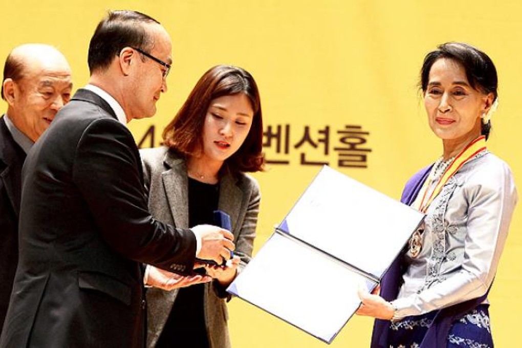 Myanmar’s Suu Kyi picks up decade-old rights award | South China ...