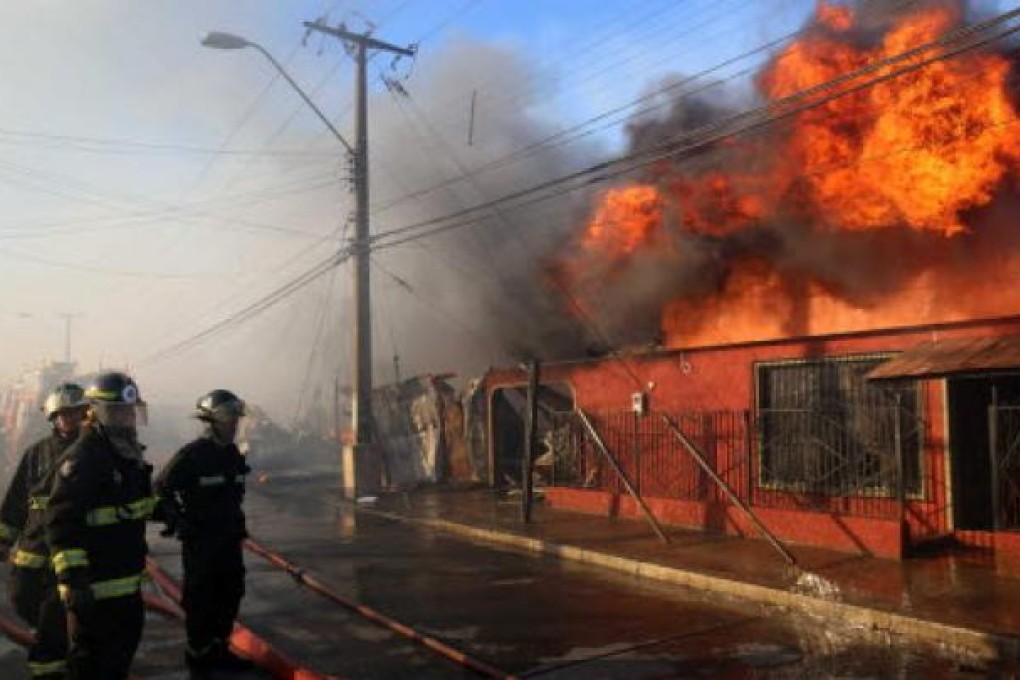 Chile battles huge fire in port of Valparaiso | South China Morning Post