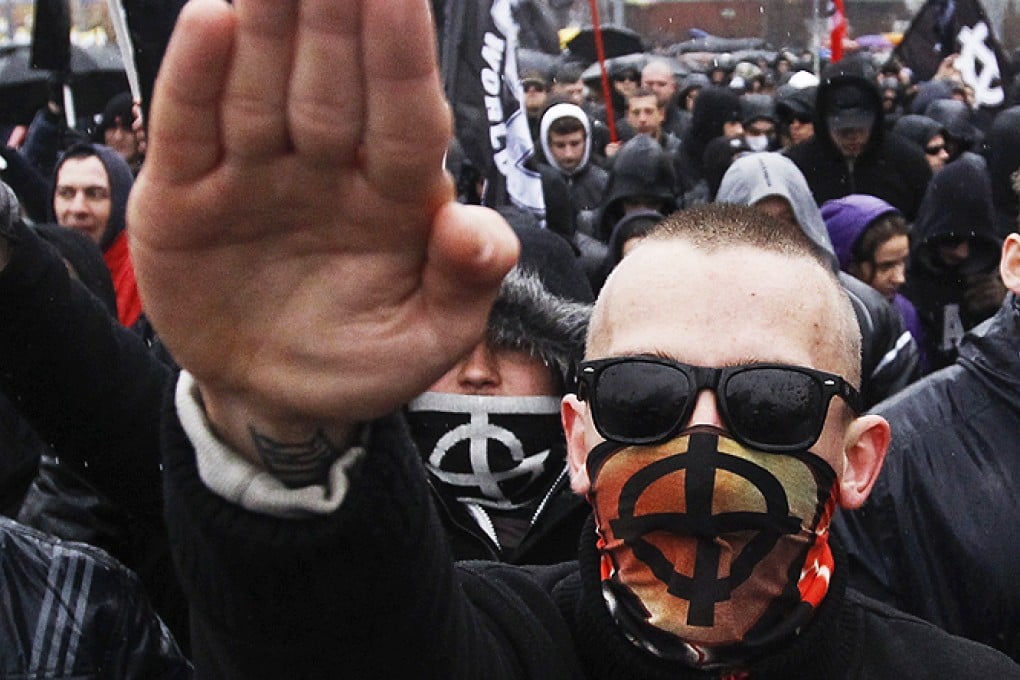 Russian nationalists in anti-migrant march in Moscow | South China ...