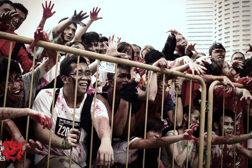 Zombies out in force in Hong Kong obstacle race | South China Morning Post