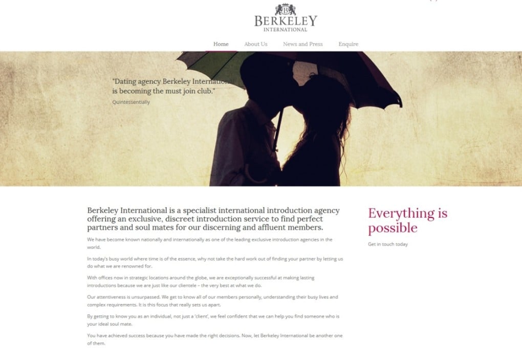 Elite dating agency puts HK$155,000 price tag on love | South China ...