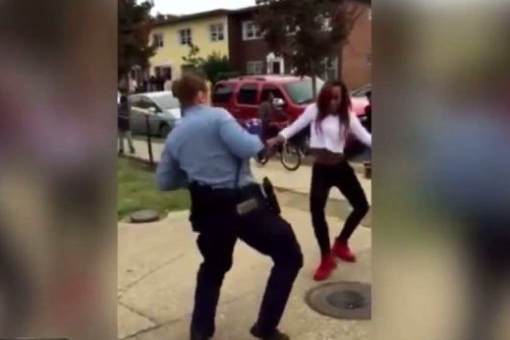 Police shakedown: Dancing cop gets her groove on to get fighting teens ...