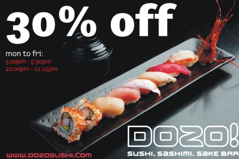 30% Off Your Bill at Dozo! | South China Morning Post