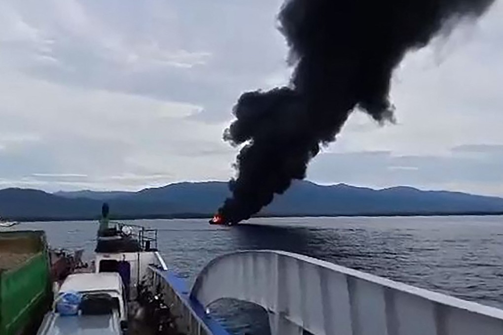 Philippine ferry fire leaves at least 7 dead, dozens are rescued ...
