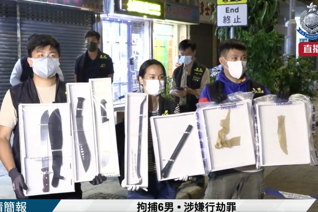 Hong Kong Police Arrest 6 Suspected Triad Members After Trio With