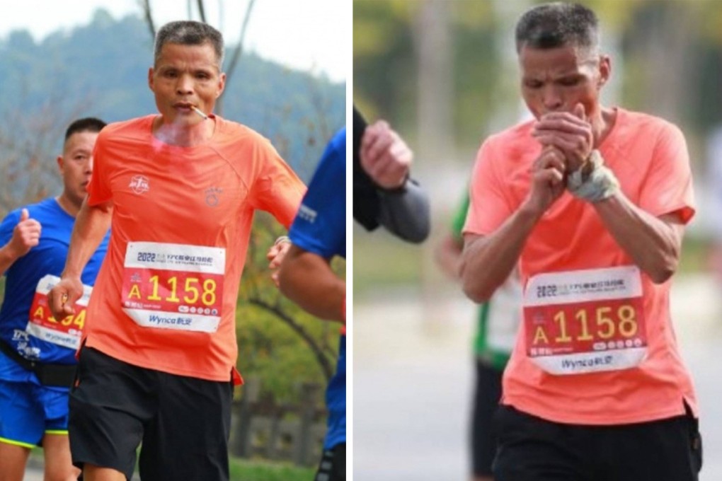 ‘Smoking Brother’: Chinese man, 50, chain-smokes through 42km marathon ...