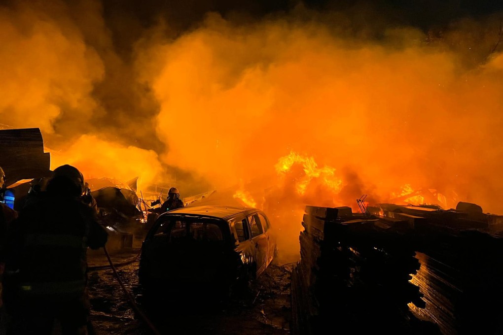 2 rushed to hospital, 77 evacuated in Hong Kong village as fire rips ...