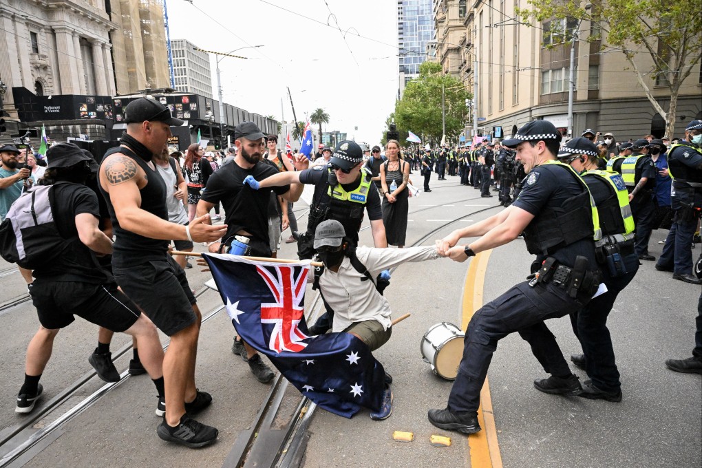 Nazi salute at Victoria transgender rights rally riles Australian state ...