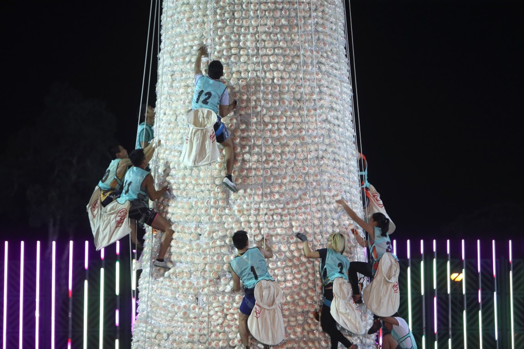 Women finalists of Hong Kong’s bun-scrambling race revel in competition ...