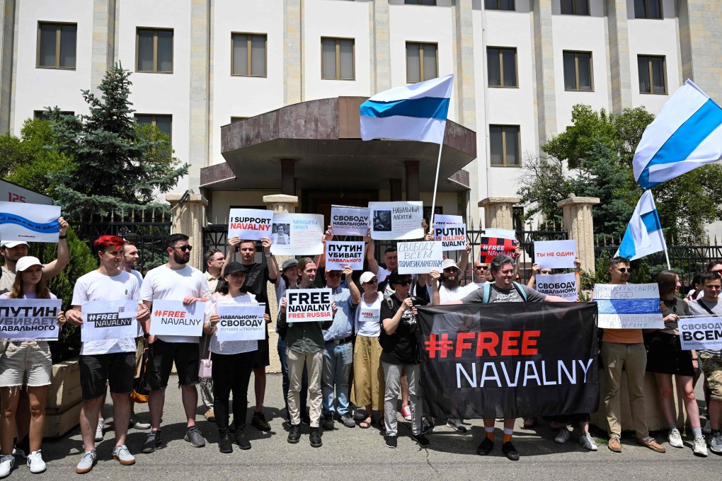Supporters of Russia’s Alexei Navalny hold demonstrations on his 47th ...