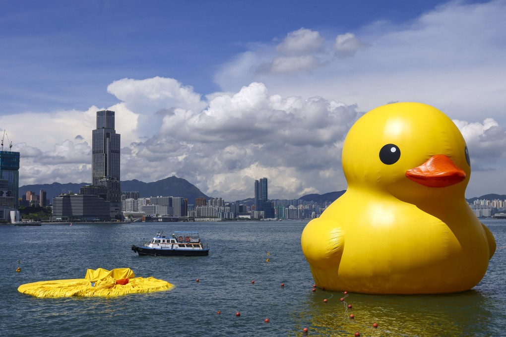 Organisers behind Hong Kong’s giant rubber ducks say they deflated 1 of ...